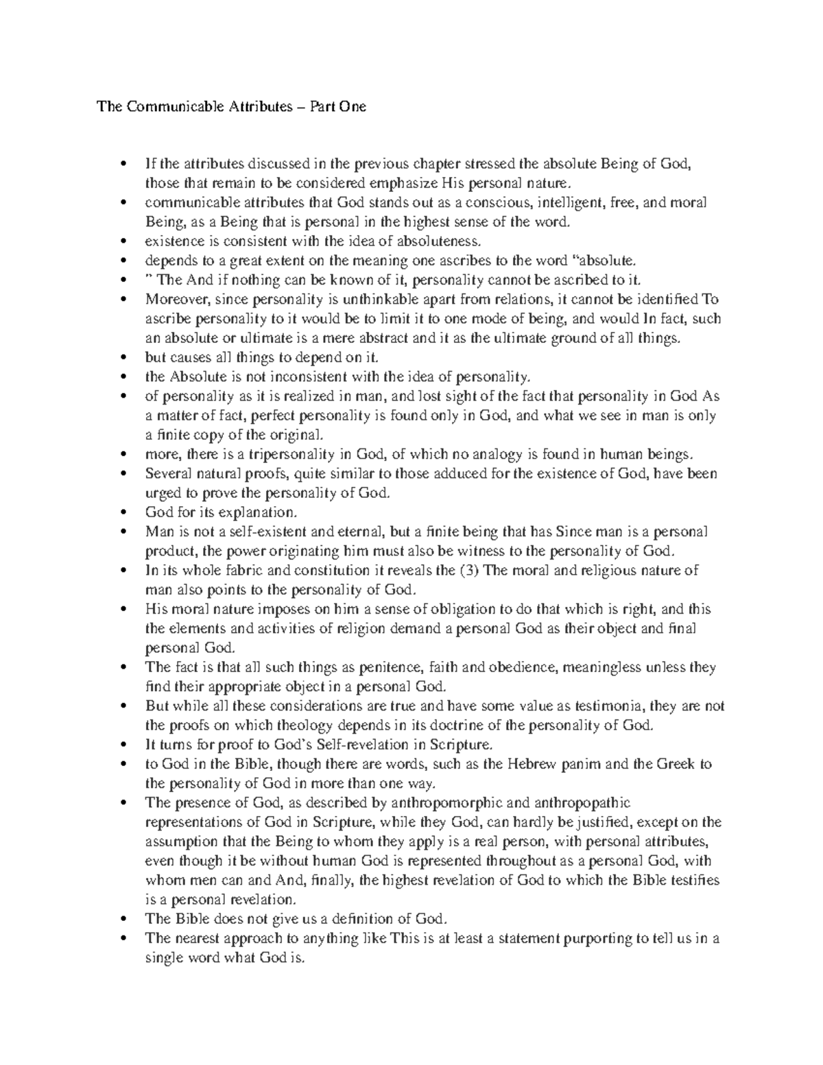 The Communicable Attributes – Part One - communicable attributes that ...