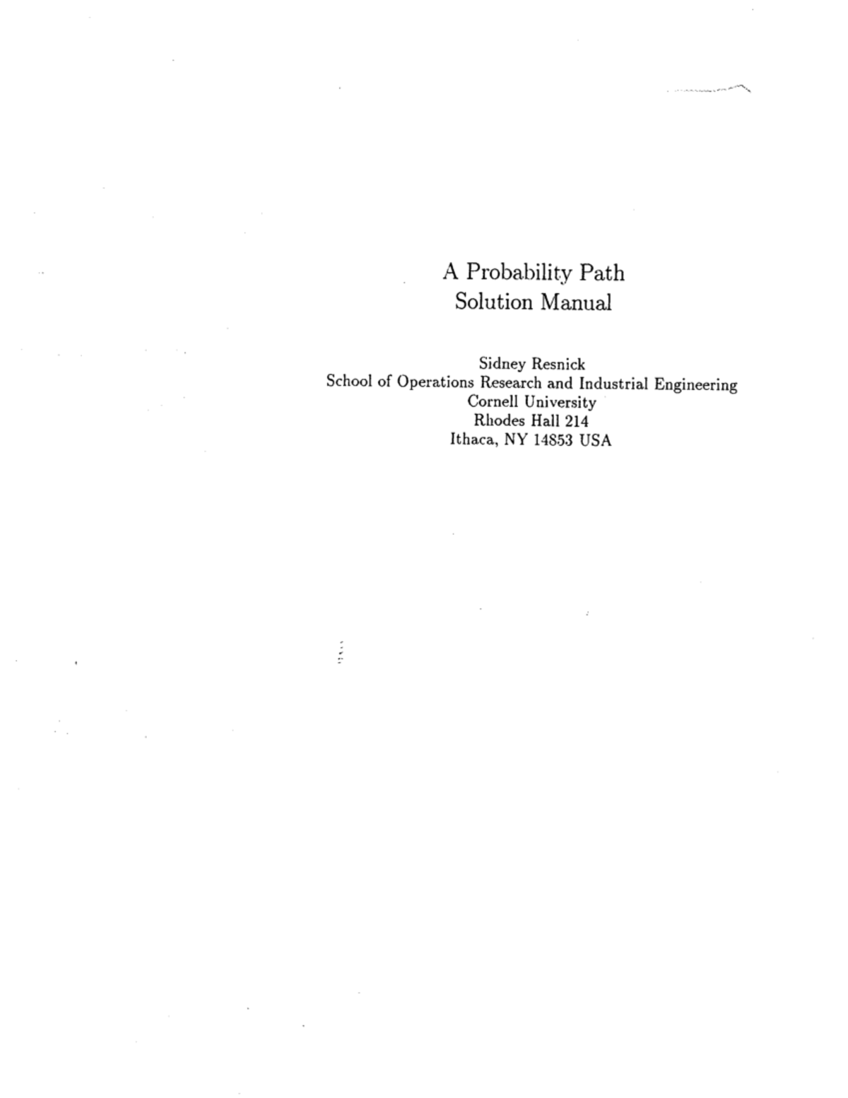 A+Probability+Path-Resnick-Solution - mathematic - Studocu
