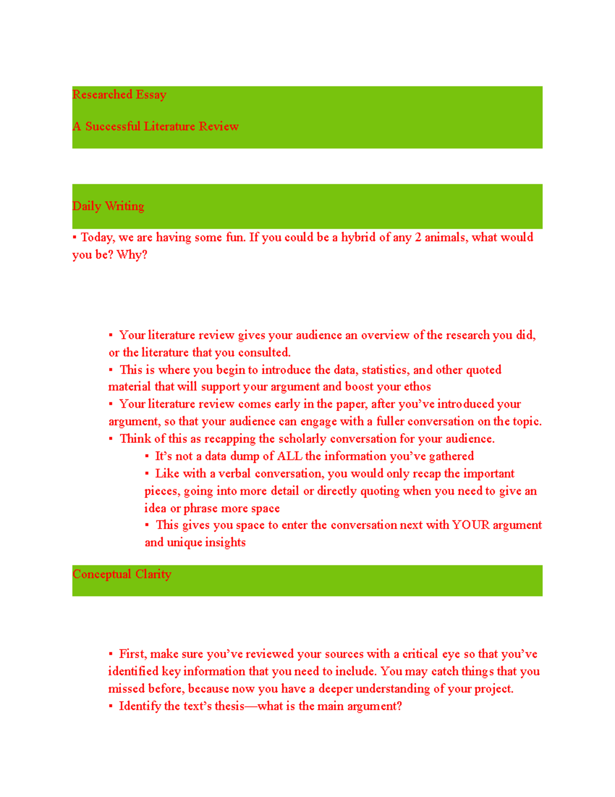 En7 - book notes for exams - Researched Essay A Successful Literature ...