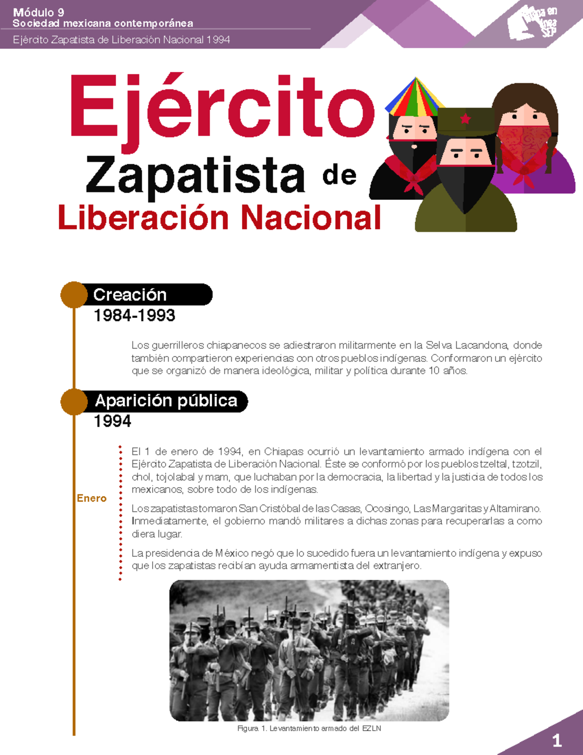 M09 S3 Ejercito Zapatista de Liberación Nacional PDF - Sociedad ...
