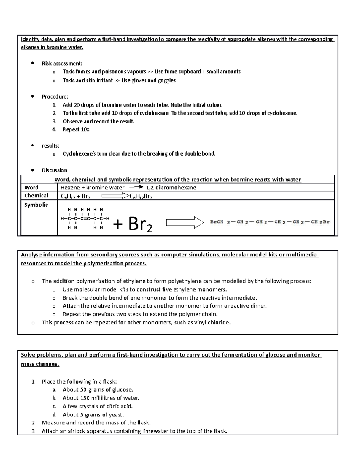 Topic 1- experiments summarised - Identify data, plan and perform a ...