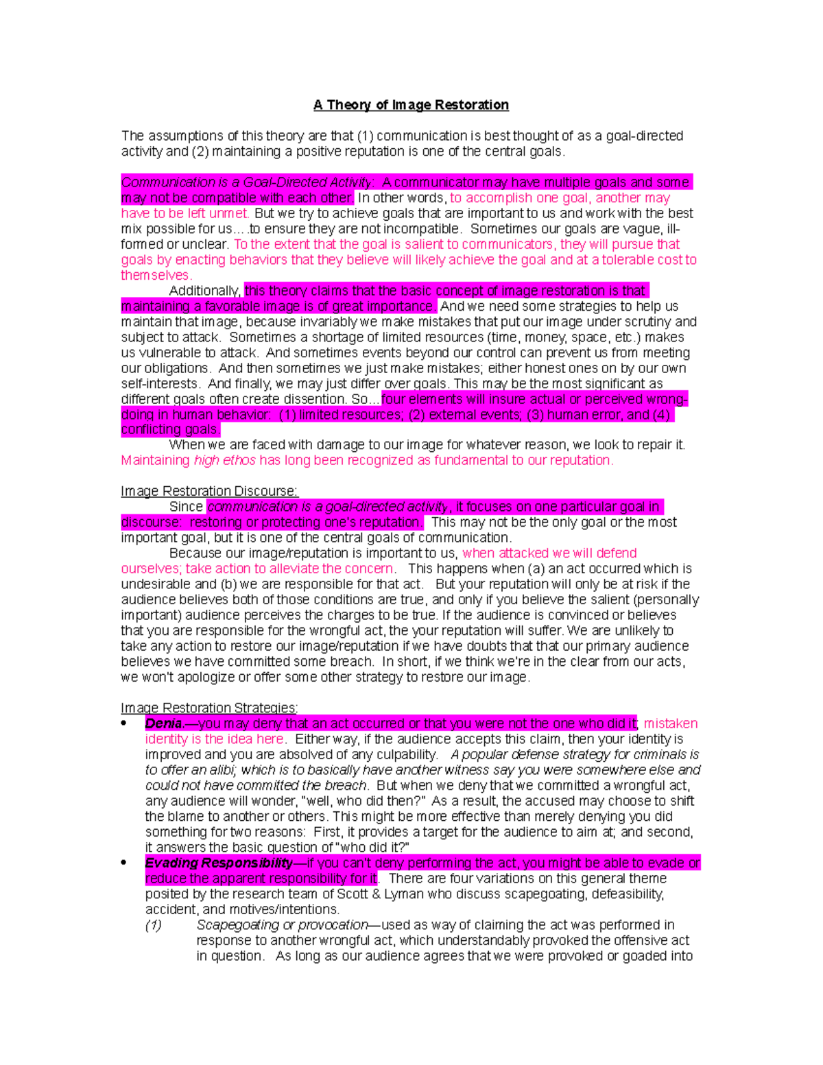 STC 450 - Class Notes - Image Restoration Theory - A Theory of Image ...