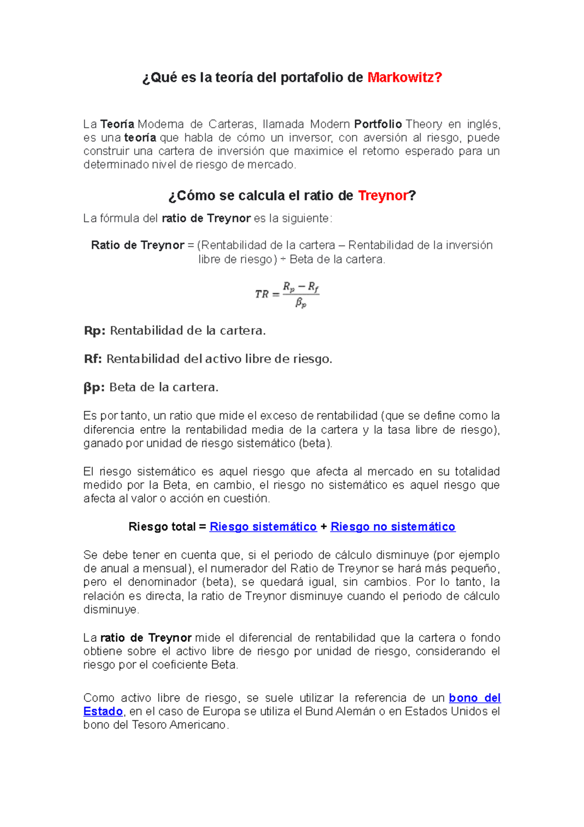Markowitz - msndwjkdadq - ¿Qué es la teoría del portafolio de Markowitz ...