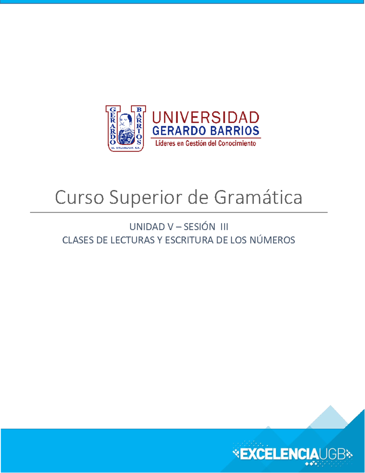 5Sesion Tres de la materia de gramática clases - Curso Superior de ...