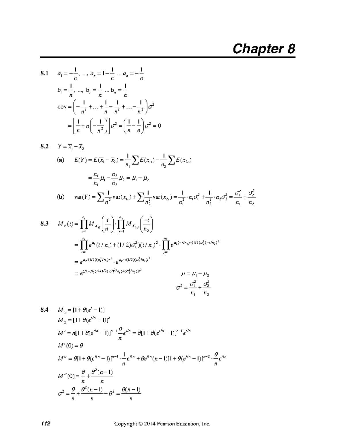 Chapter 8-final - Chapter 8 8 1 1 1 a1 , ..., ar 1 ... an n n n 1 1 1 ...