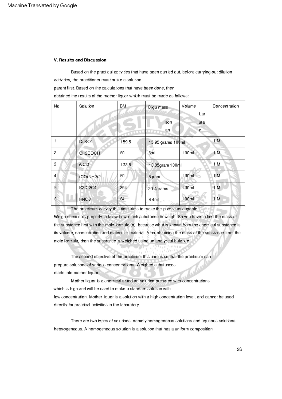 Basic Techniques Working IN THE Laboratory -6 - HNO 5 Concentration V ...