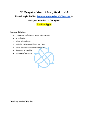 1.2.6 Ascii Art Problem Guide Code HS - Primitive Types AP Computer ...