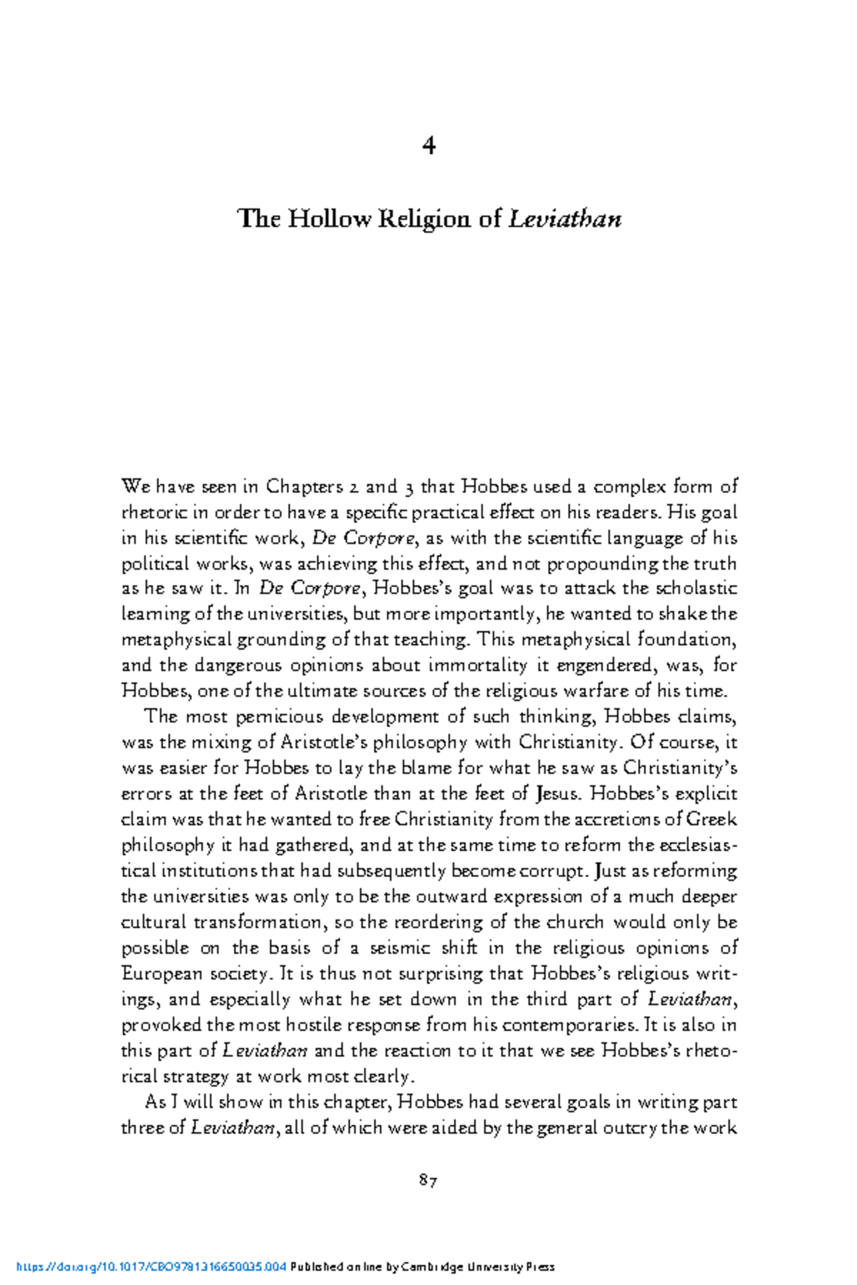 The hollow religion of leviathan - 4 The Hollow Religion of Leviathan ...