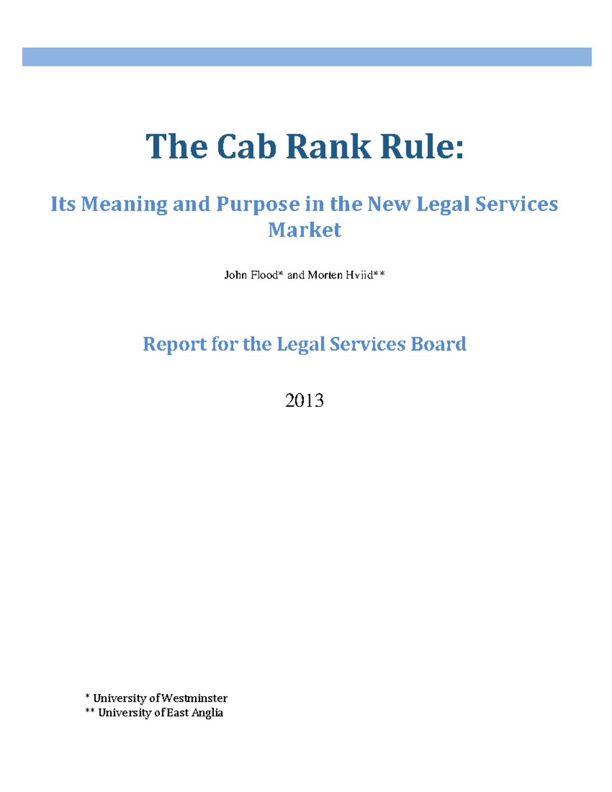 The Cab Rank Rule Its Meaning and Purpos - - Studocu
