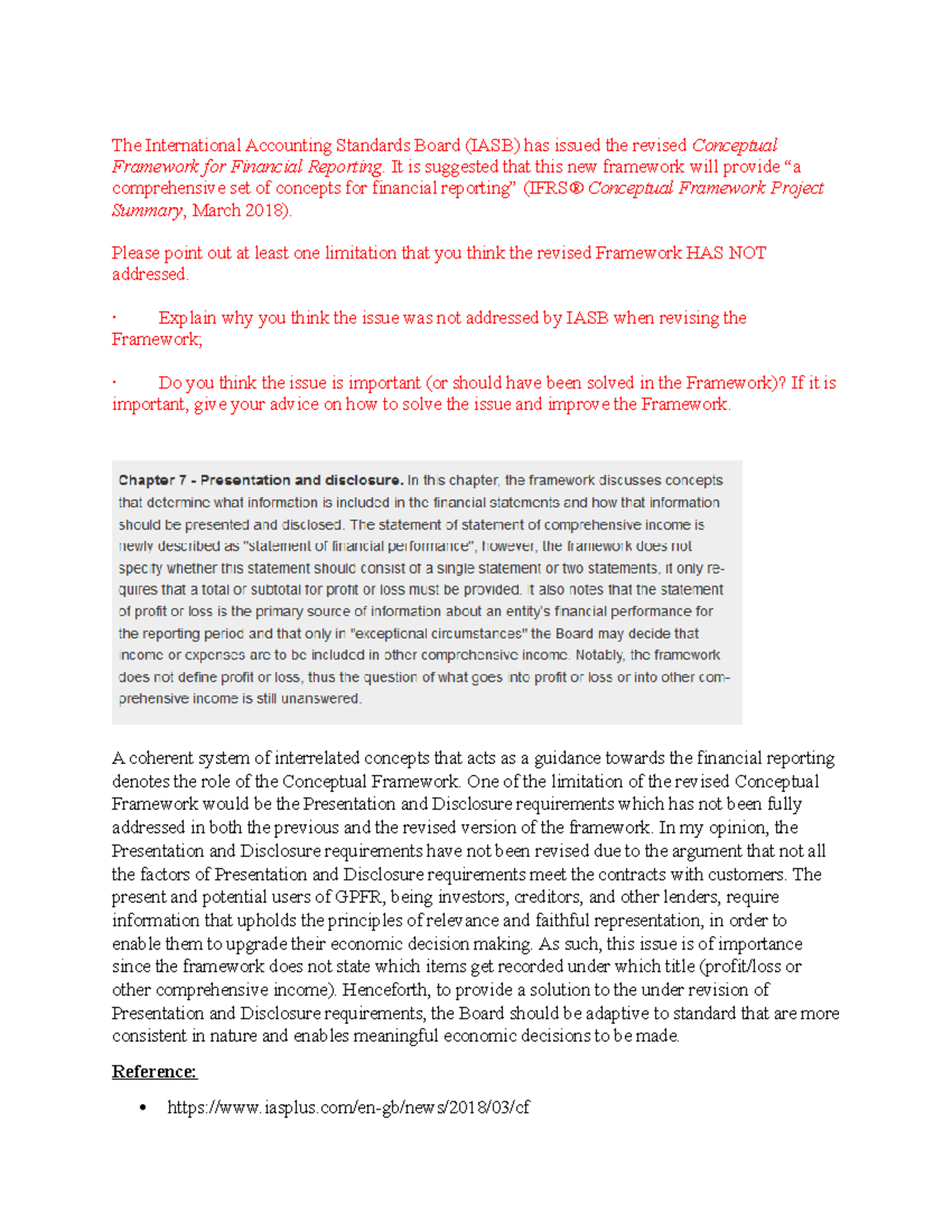 Wk4 - Tutorial Wk4 - The International Accounting Standards Board (IASB ...