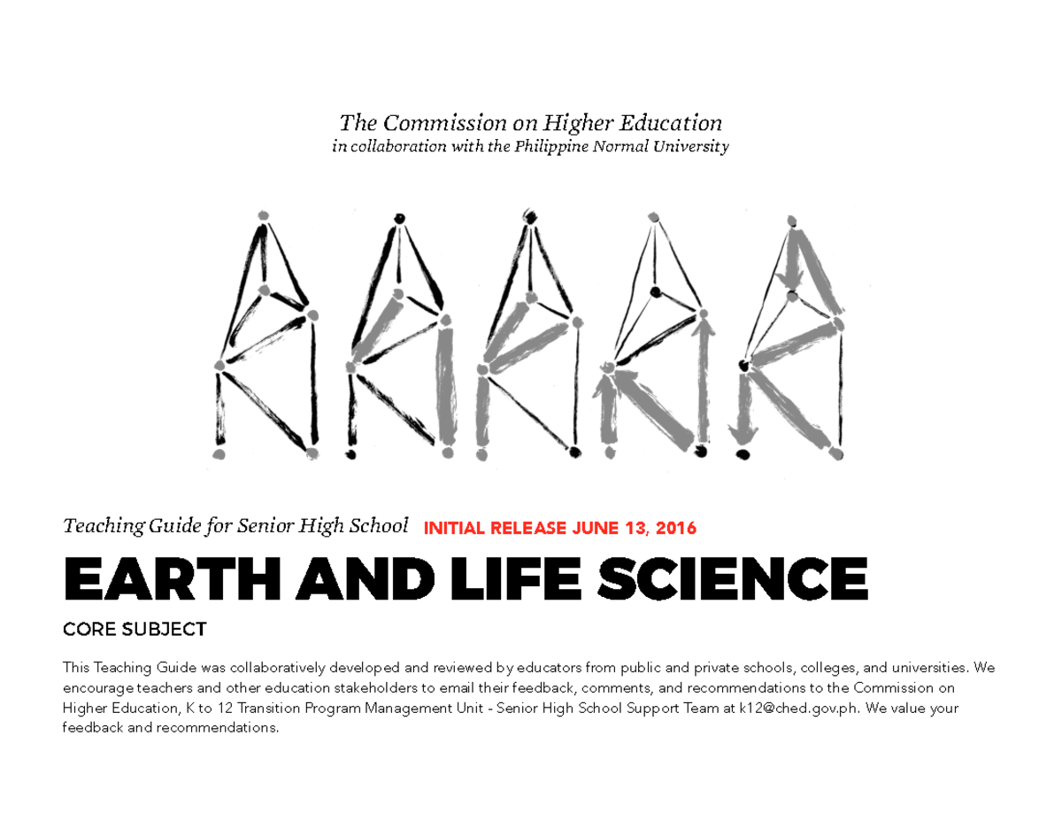SHS TG - Earth and Life Science - Teaching Guide for Senior High School ...
