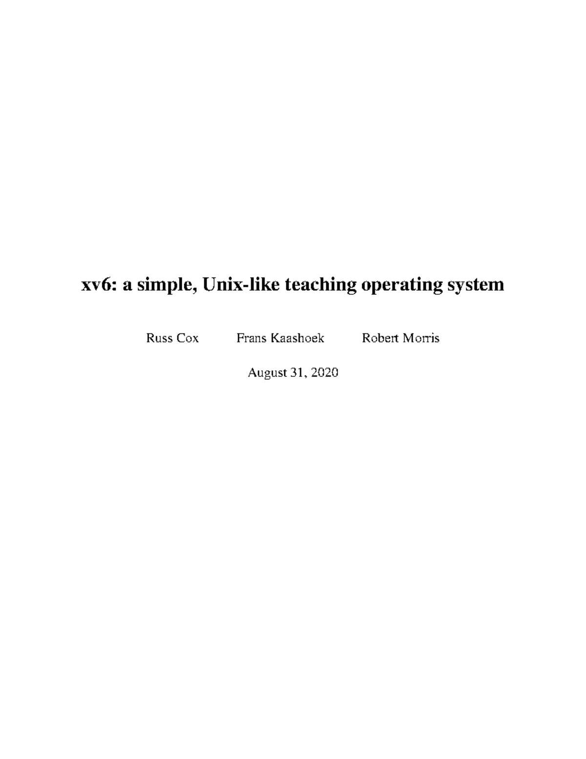 Book-riscv-rev1 - 2022 - xv6: a simple, Unix-like teaching operating ...