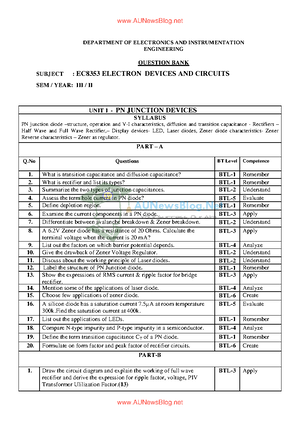Circuit Analysis MCQ - Second Semester Department of Electronics and Communication Engineering ...