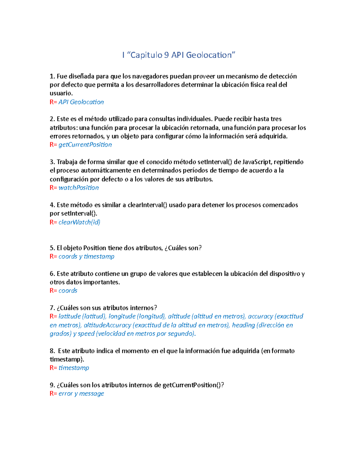 Semana 6 compartir - I “Capitulo 9 API Geolocation” Fue diseñada para que los navegadores puedan ...