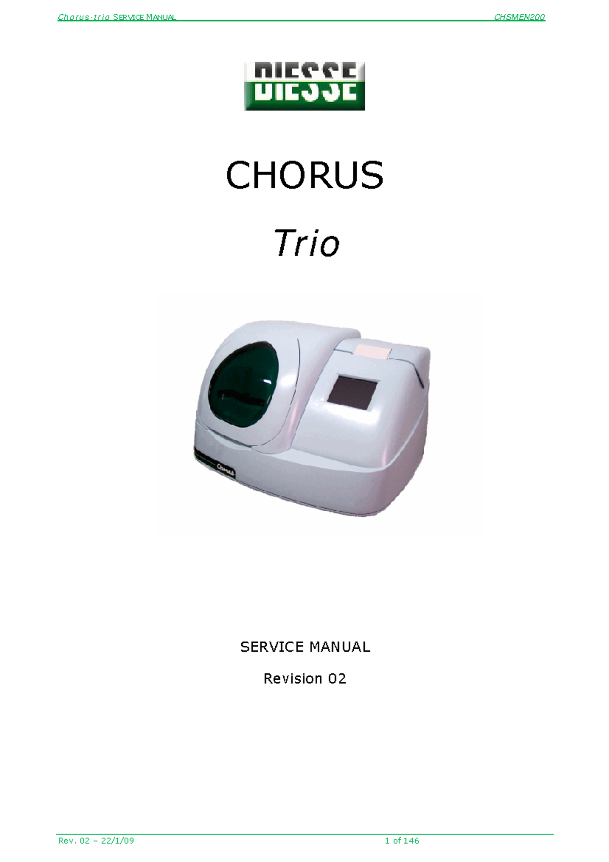 Chorus-trio Service Manual rev.2.0 eng - CHORUS Tr io SERVICE MANUAL ...
