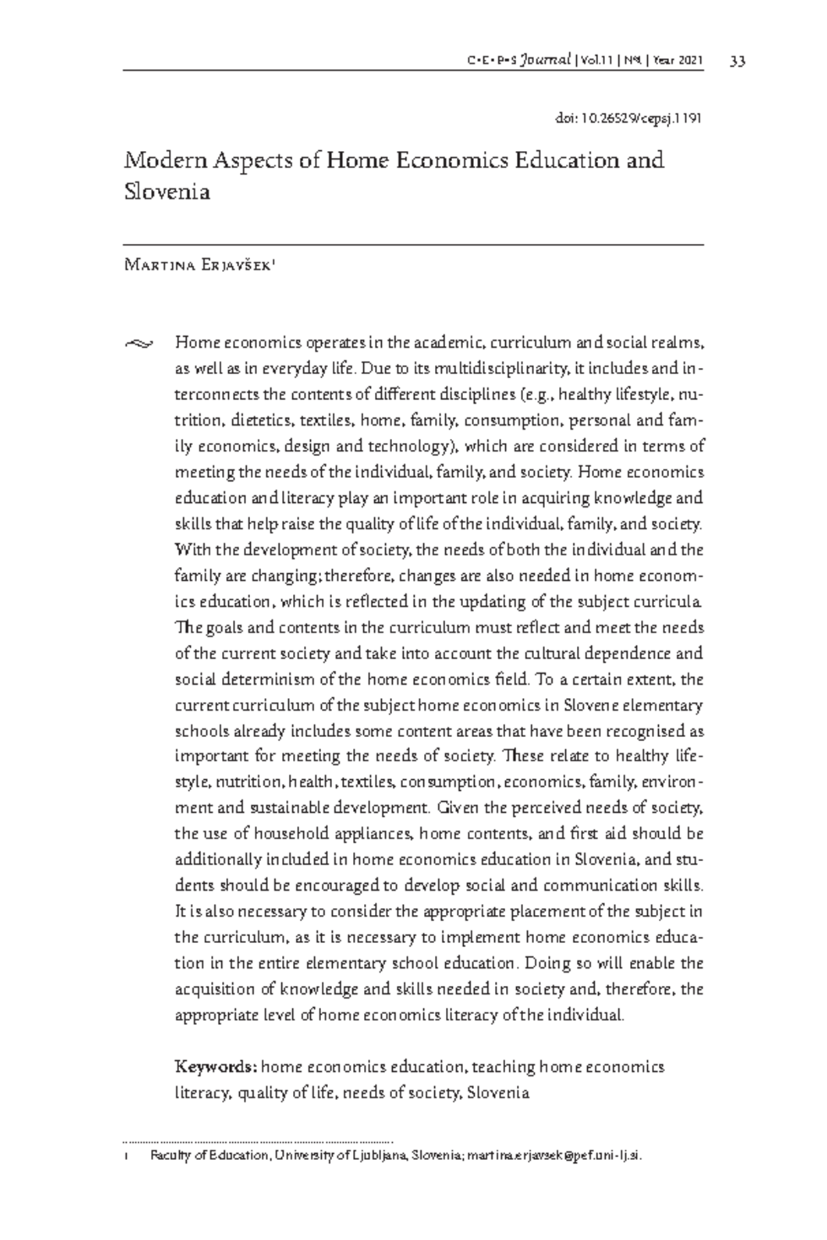 EJ1337651 - none - c e p s Journal | Vol | No4 | Year 2021 33 Modern ...