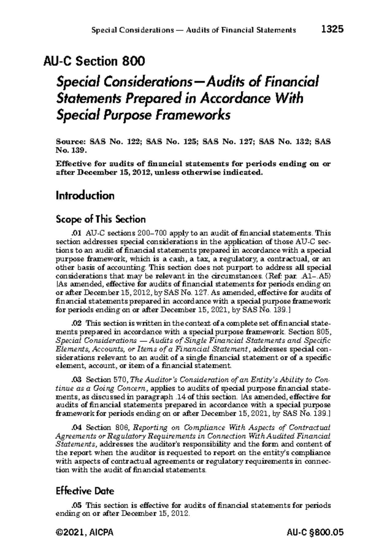 Auditng and GAAP - notes - Special Considerations — Audits of Financial ...