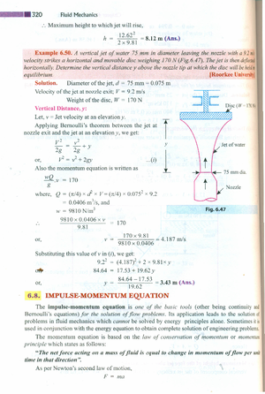 Fluid 01 - F L U I D M E CH AN I CS I Application of Flu id Mech an ics ...