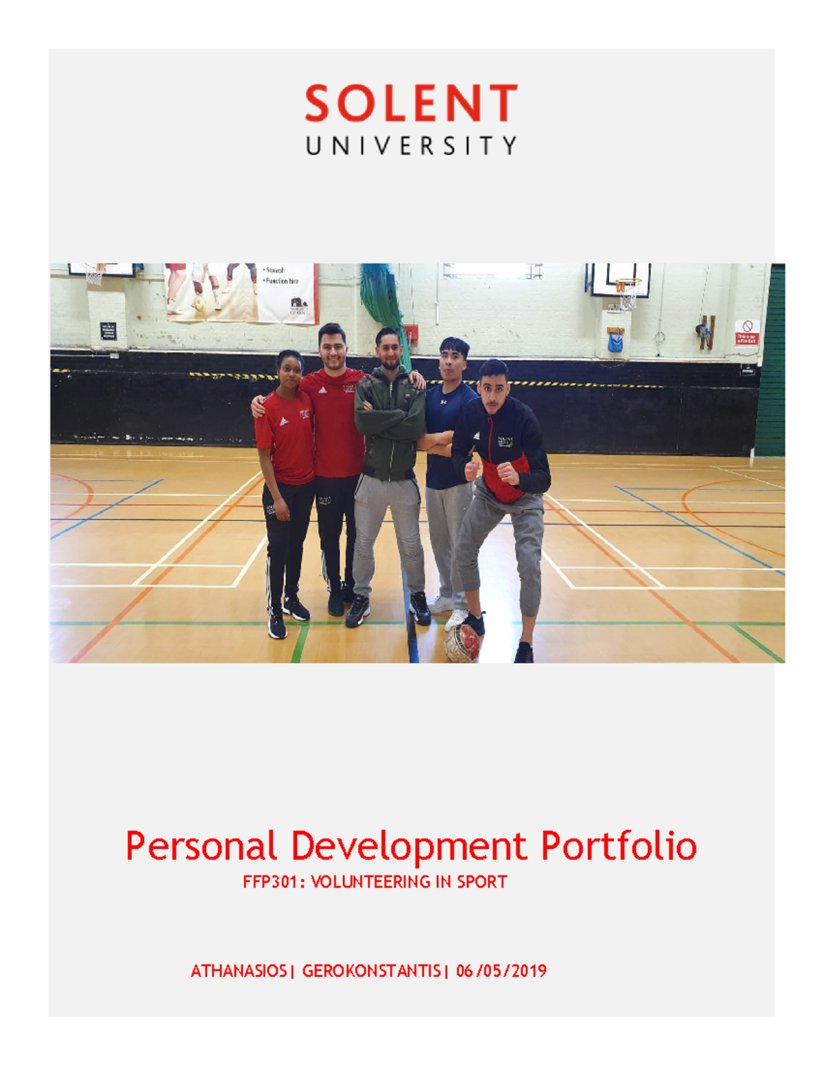 Portfolio Voluntering - Personal Development Portfolio FFP301 ...