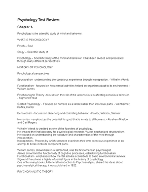 Chapter 2 - Psychological Research Notes - Ch 2: Psychological Research ...