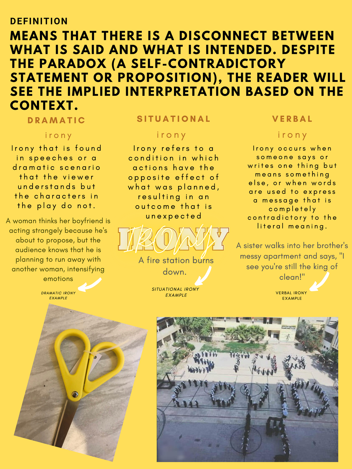 Poetic device poster - M E A N S T H A T T H E R E I S A D I S C O N N ...