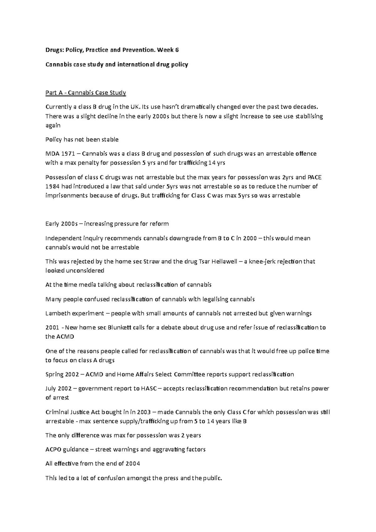 Cannabis case study and international drug policy - Drugs: Policy ...