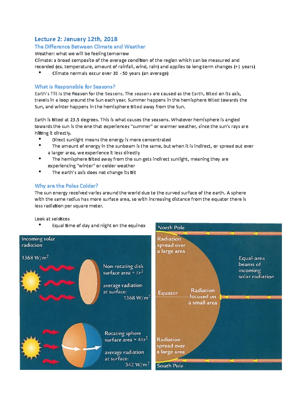 Geog 205 Midterm 1 notes - Lecture 2: January 12th, 2018 The Difference ...