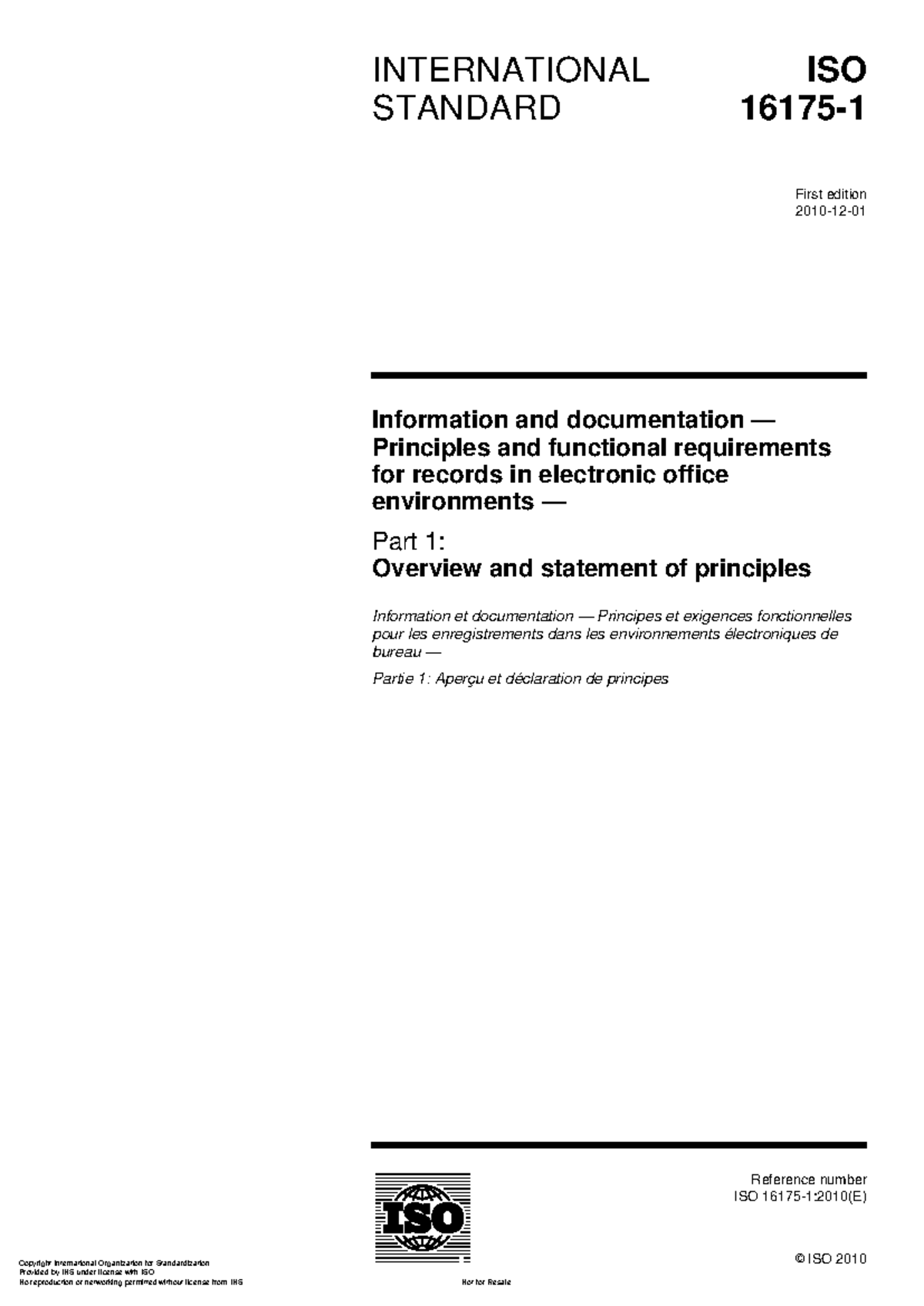 ISO 16175-1-2010 - Principles and functional requirements for records ...