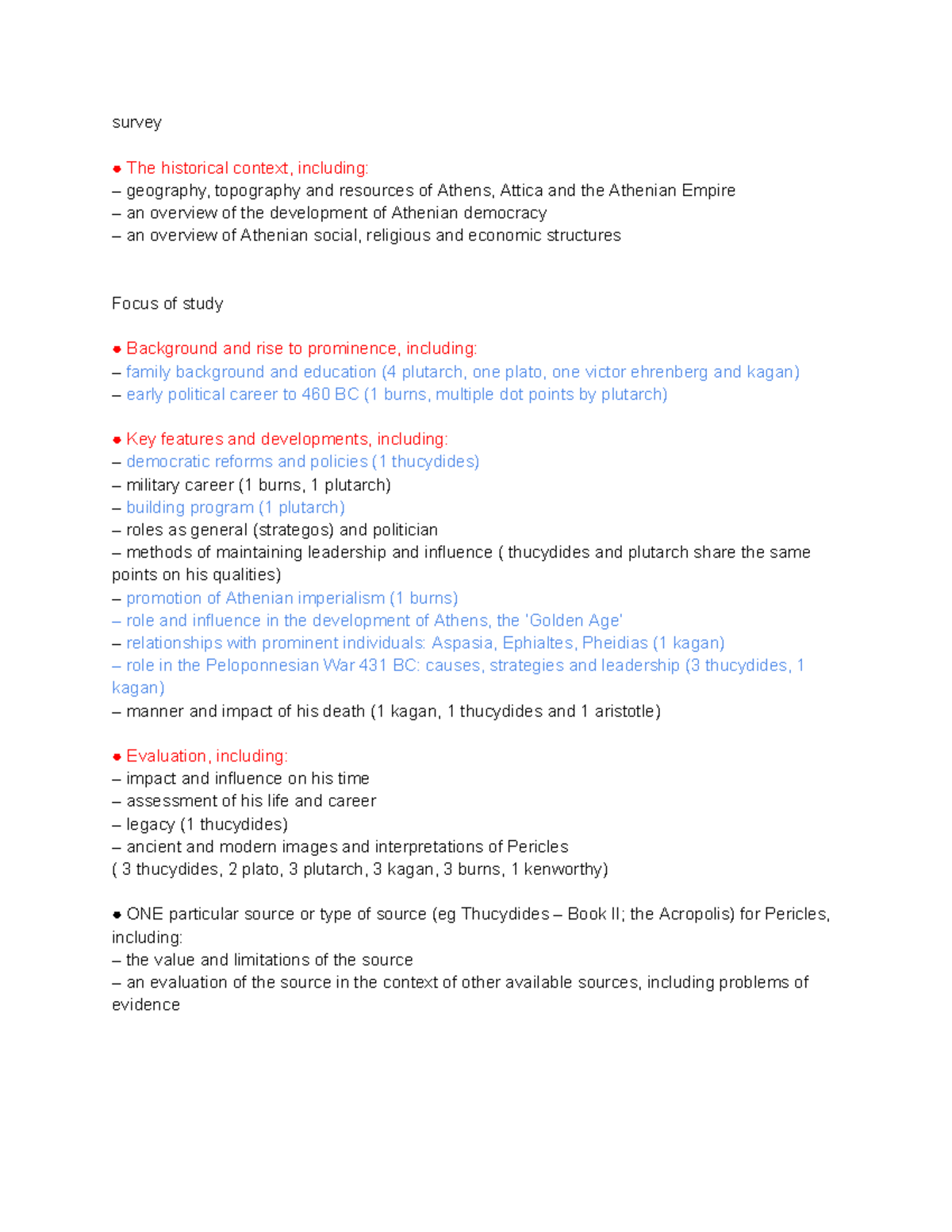 English year 12 notes - survey The historical context, including ...