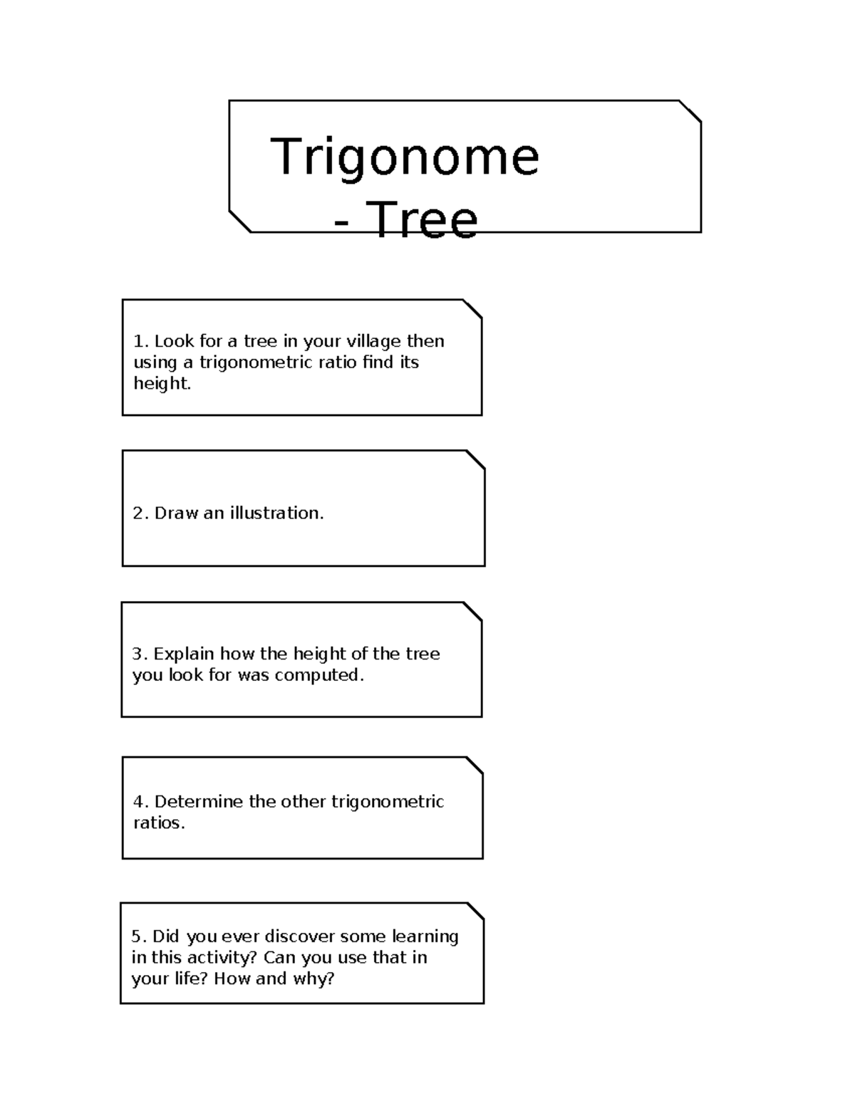 Lesson 1 activity 7 - Bachelor of Secondary Education - Trigonome ...