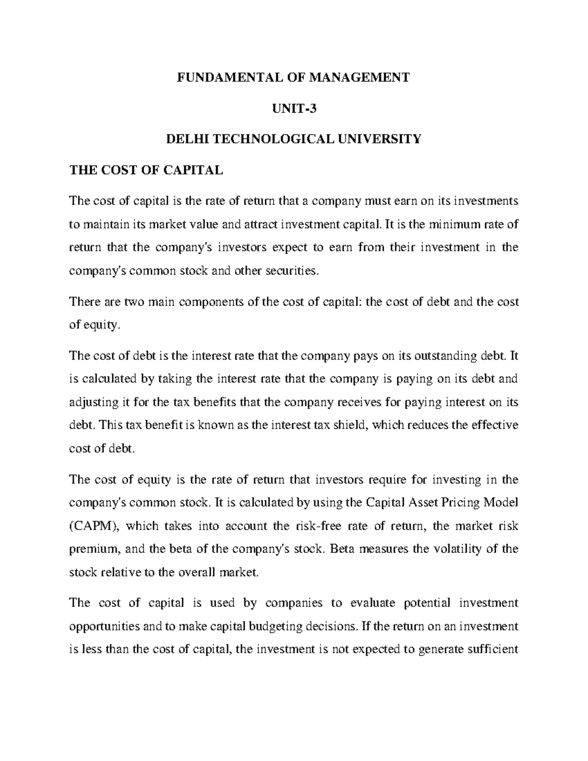 Fundamental of Management unit-3-Part-4 - FUNDAMENTAL OF MANAGEMENT ...