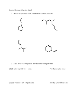 Organic Chem 1 Notes 11 - CHM 2210 - Studocu