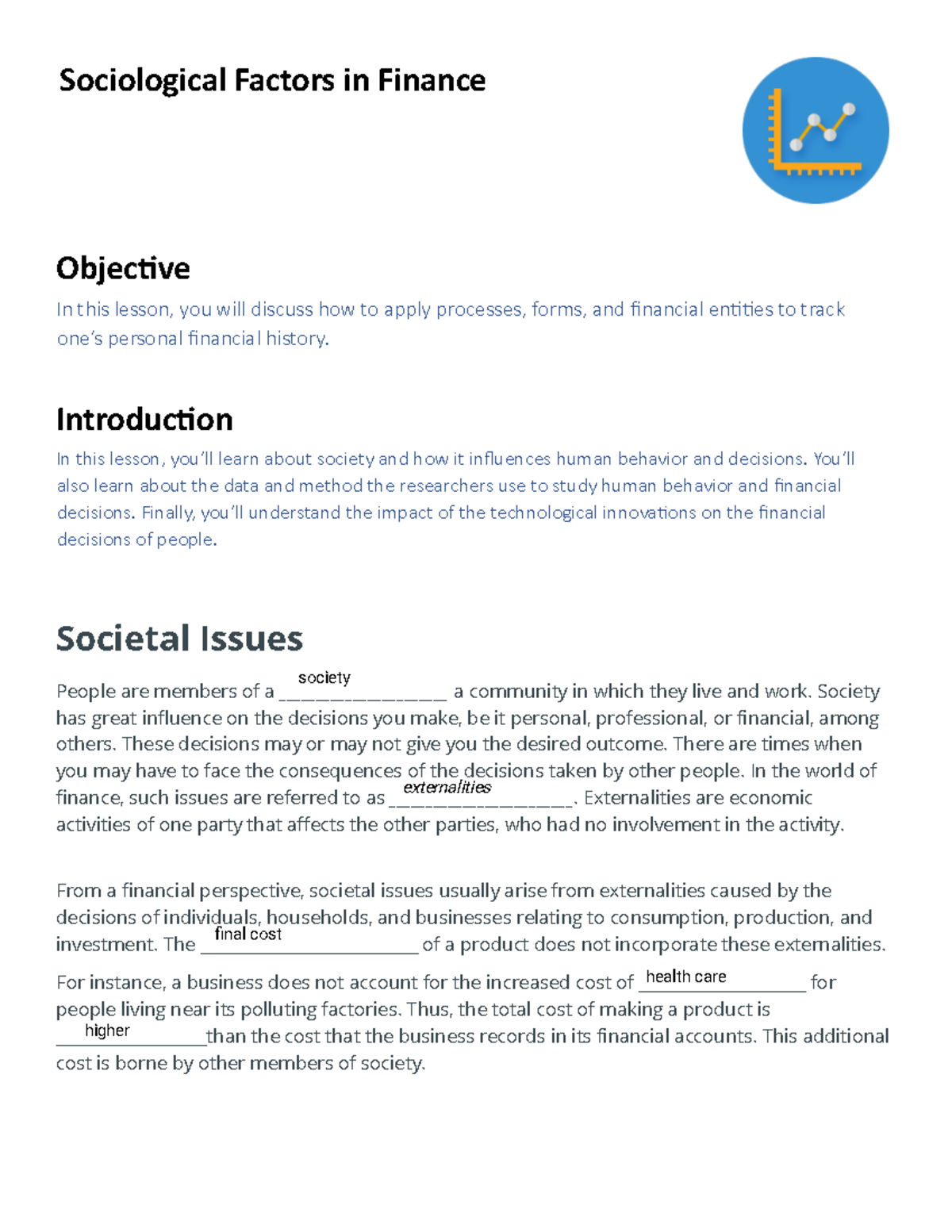 Kami Export - Jariah Williams - Sociological Factors in Finance Guided ...