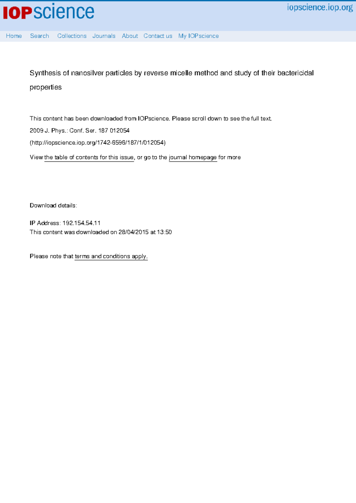 Synthesis - Physical Chemistry For Chemistry Majors - CHM 352 - Miami ...