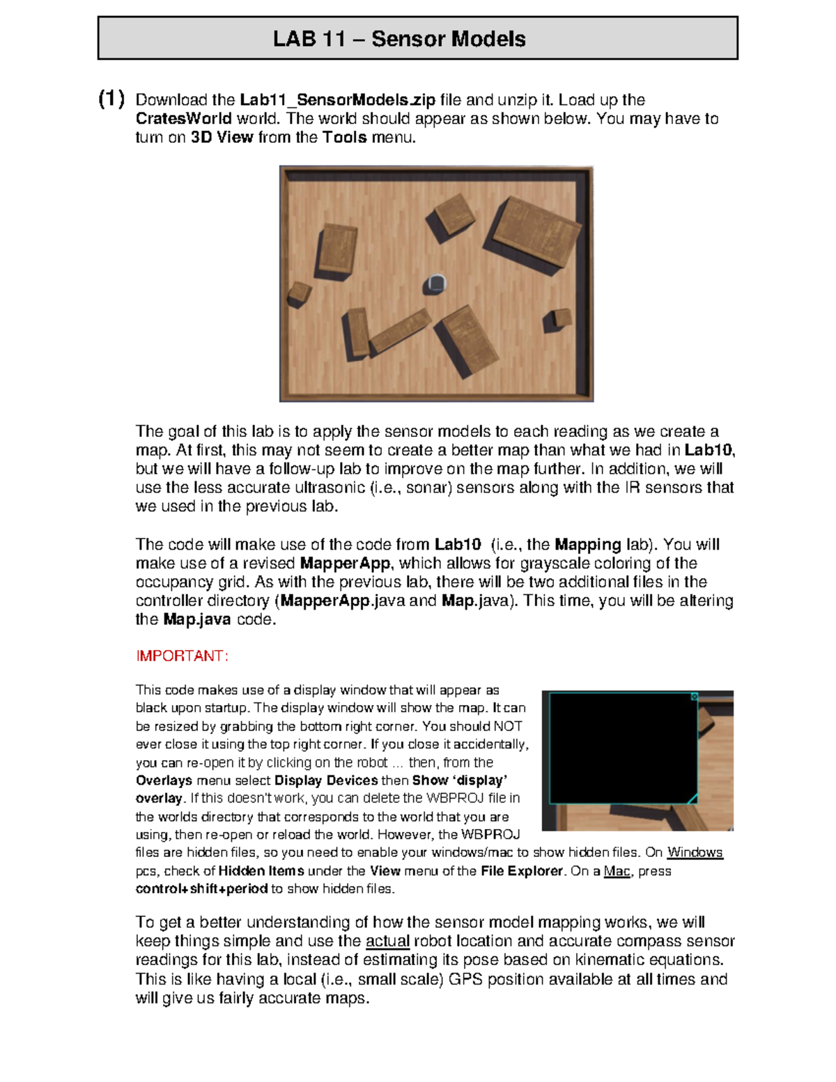 Lab 11 Instructions - hhhhhhhh - LAB 11 – Sensor Models (1) Download ...