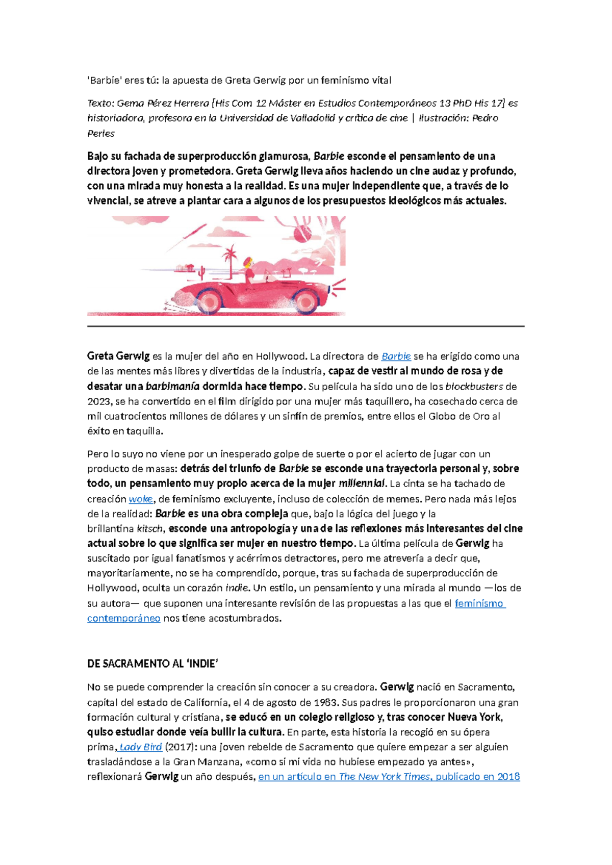 Barbie-CE2 - Tipo de texto para control de lectura - 'Barbie' eres tú ...