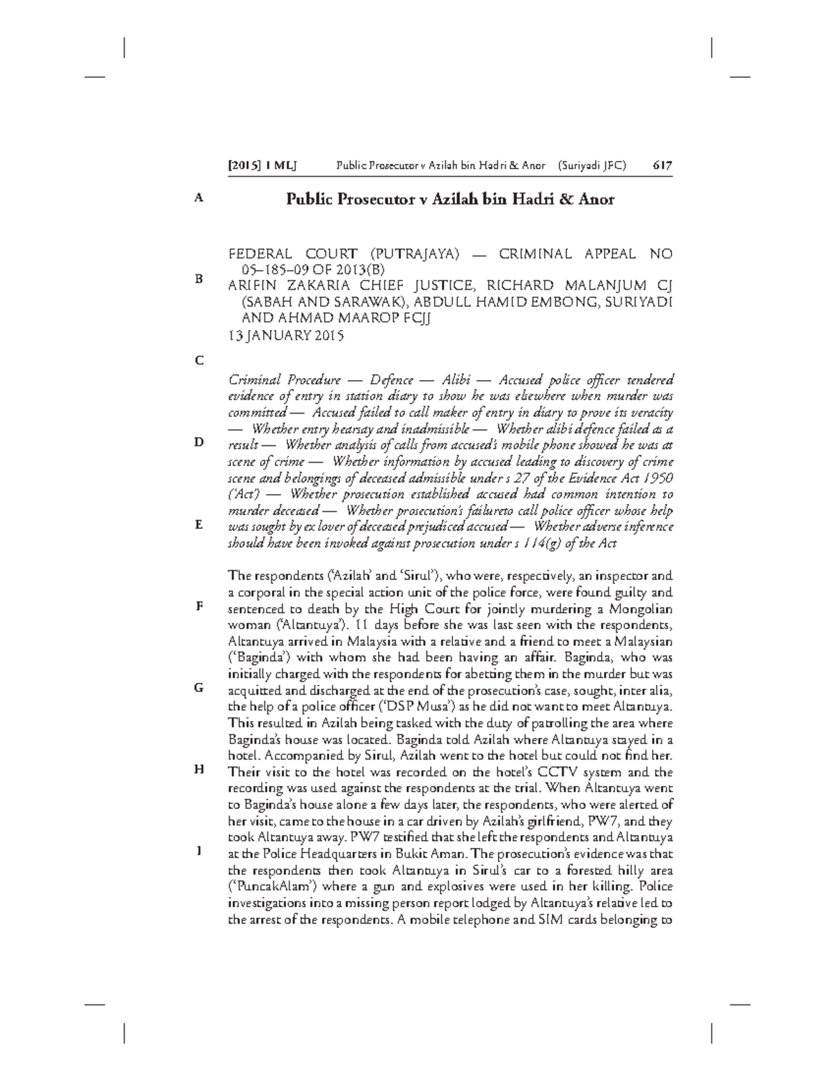 Public Prosecutor v Azilah bin Hadri & Anor - Public Prosecutor v ...