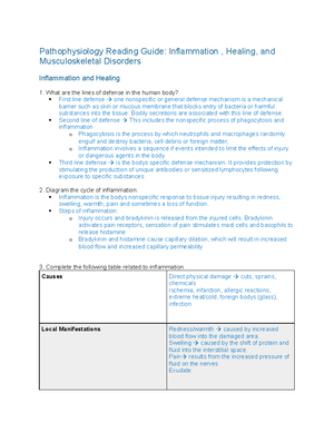 Week 1 guided notes SL - Introduction to Pathophysiology Guided Notes ...