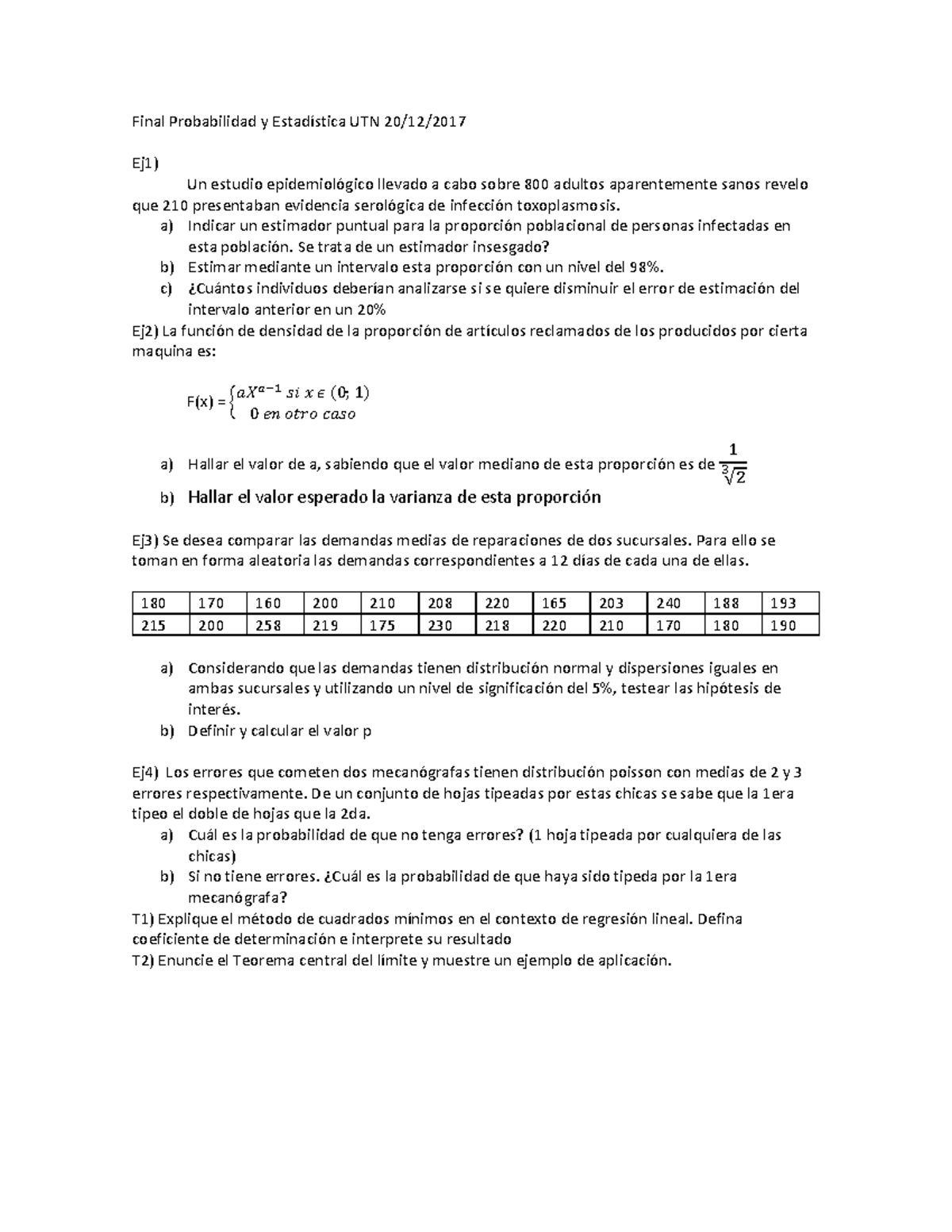 Examen 12 Septiembre 2018, preguntas y respuestas - Warning: TT: undefined function: 32 Final ...