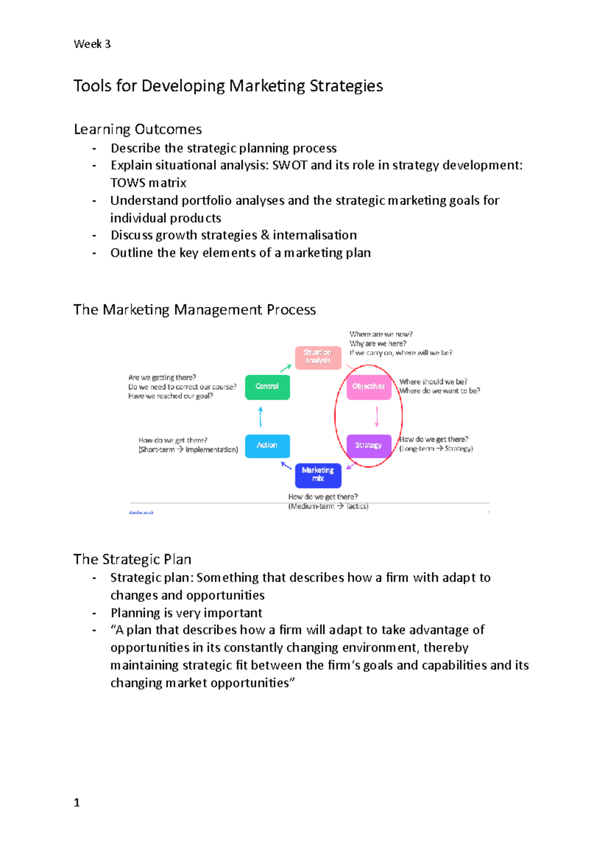 Lecture 3 - Tools for Developing Marketing Strategies - Tools for ...