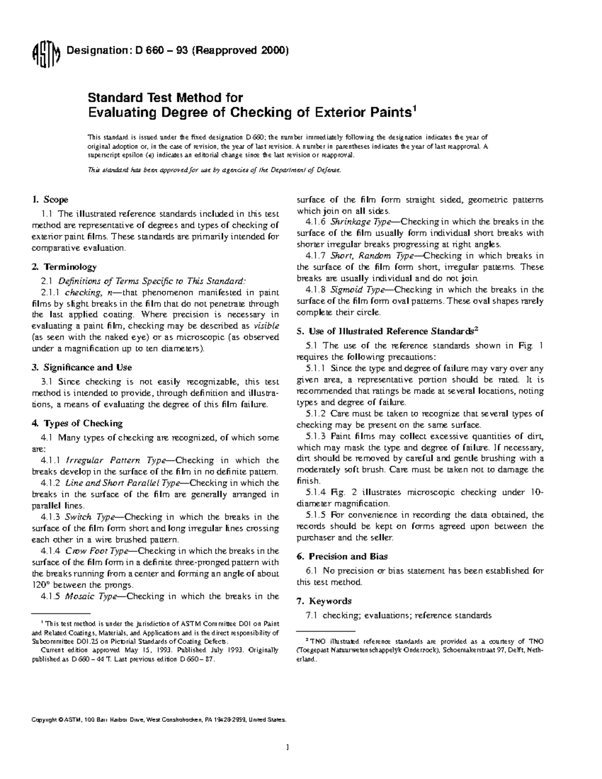 ASTM D660-93 - aaa - Designation: D 660 – 93 (Reapproved 2000) Standard ...