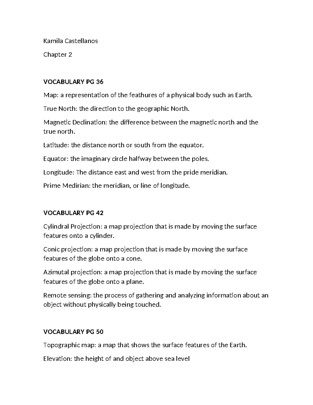 Chapter 2 maps science - Apuntes - Kamila Castellanos Chapter 2 ...