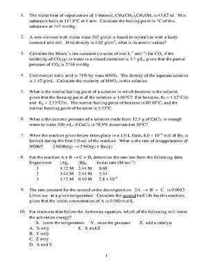 Phase Changes (Part of it ) - NOTES IMPORTANT (equations, laws, etc ...