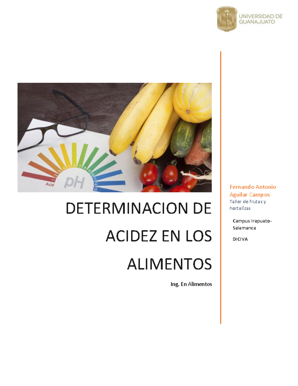 Determinacion de acidez - DETERMINACION DE ACIDEZ EN LOS ALIMENTOS Ing ...