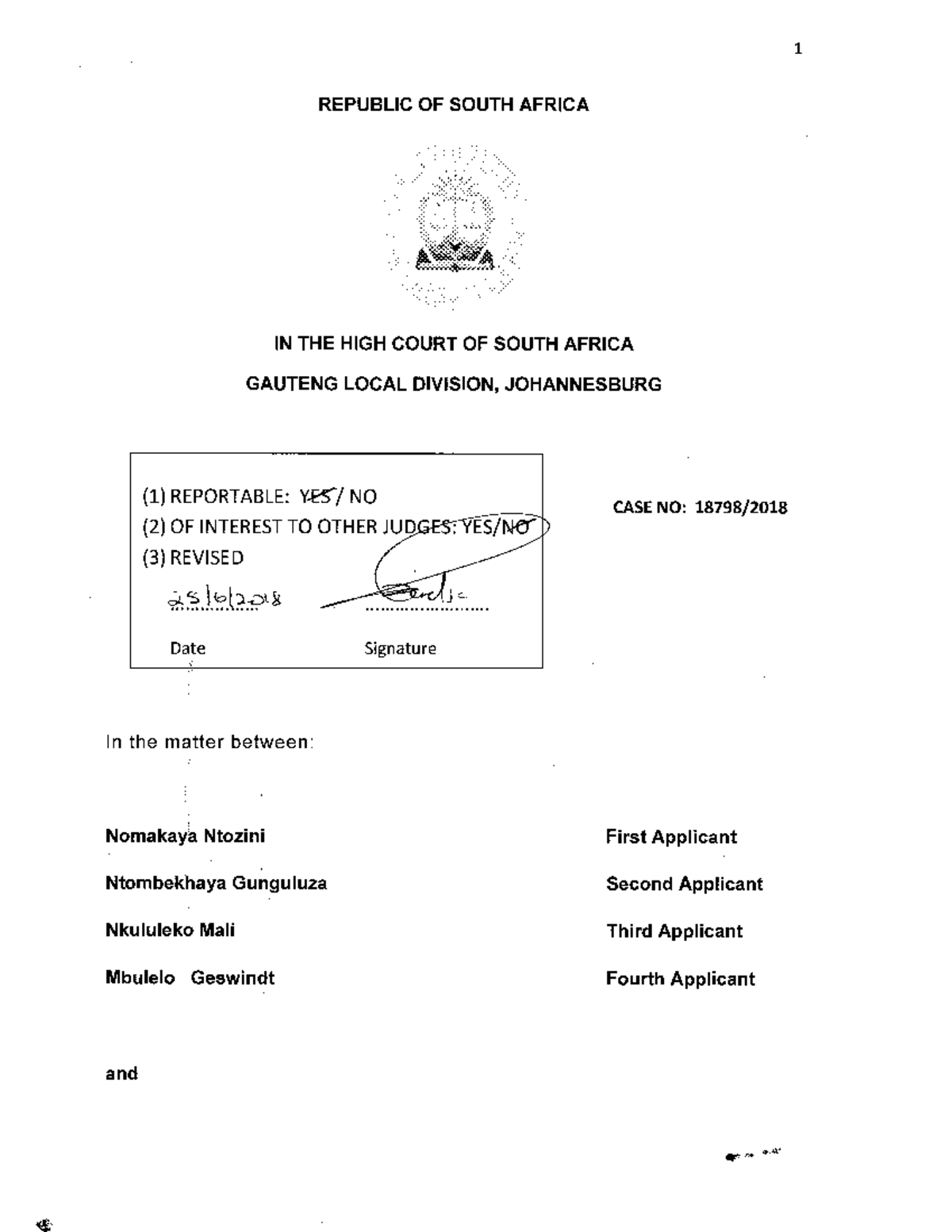 415 - Case law - CSL2601 - Studocu