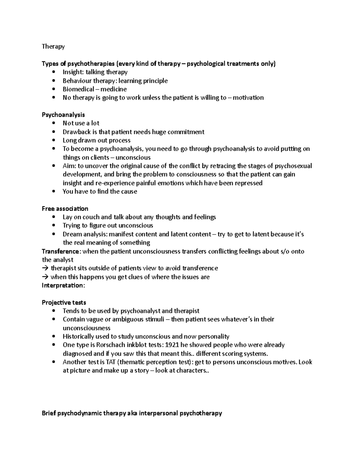 different therapy option - Therapy Types of psychotherapies (every kind ...