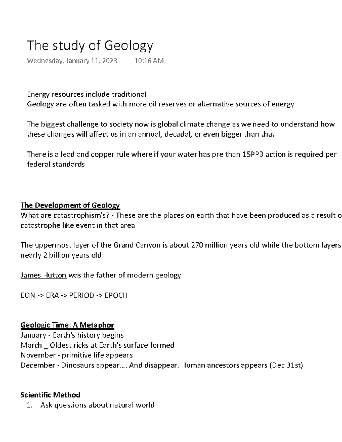 The study of Geology - Energy resources include traditional Geology are ...