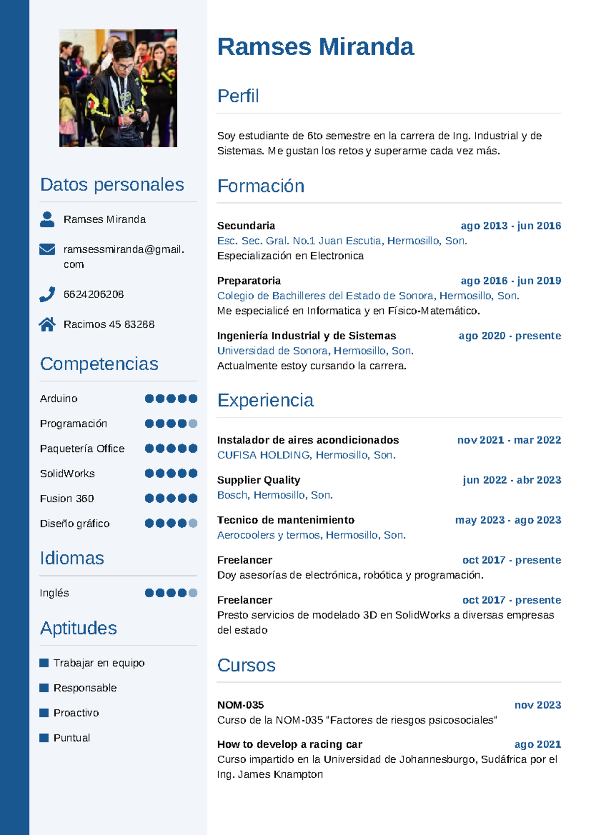 CV24 - tutoria de como crear y mejorar un cv para el trabajo - Datos ...