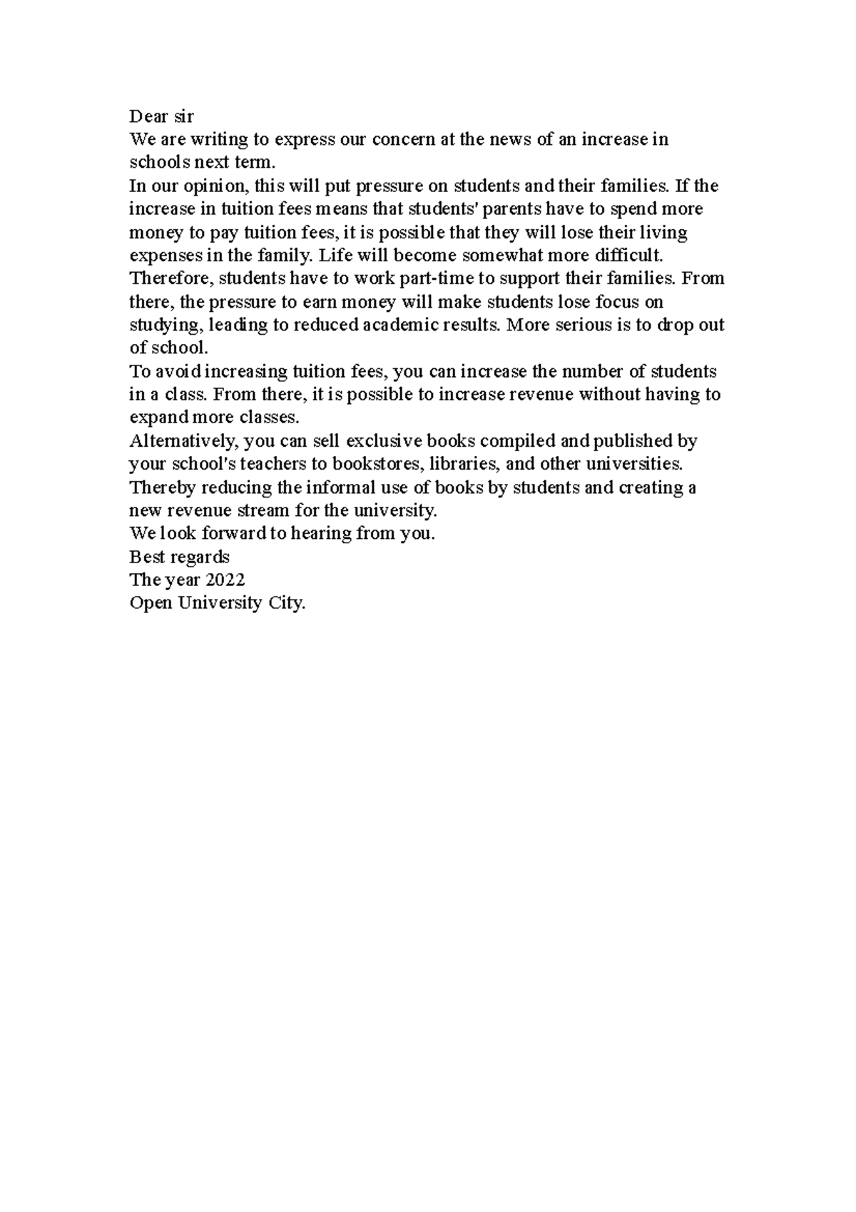 Email - ,ljj;kjb - Dear sir We are writing to express our concern at ...