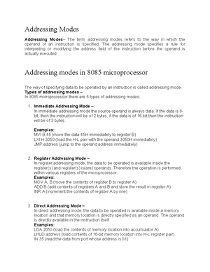 Memory Interfacing 8085 - Memory Interfacing in 8085 Memory is an ...
